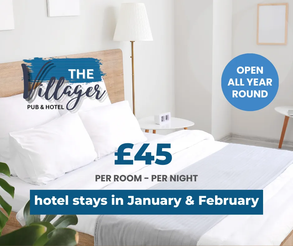 The Villager Pub & Hotel for just £45prpn