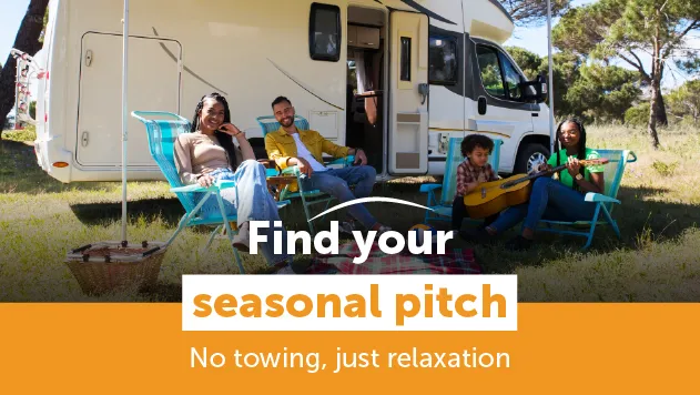 Seasonal Touring Pitches from £1,995 at Coastfields
